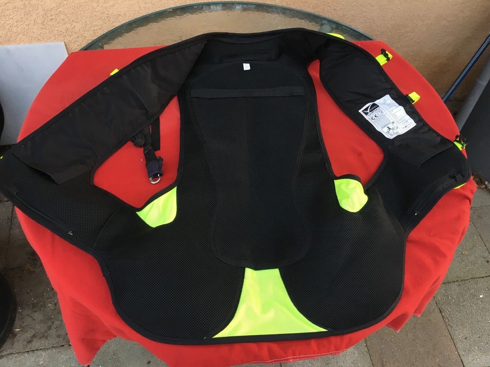Point Two ProAir2 Motorcycle Hi-Vis Air Vest / Jacket Airbag / Tether ...