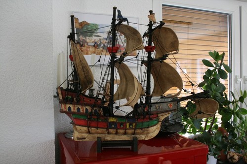 Großes Schiffsmodell *Hansa Kogge* Holz Segelschiff Alt Boot Deko | eBay.de