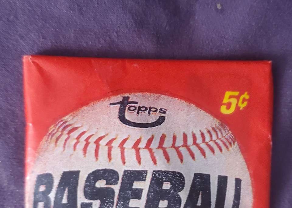 1966 TOPPS BASEBALL UNOPENED PACK 5 CENT WAX PACK POSSIBLE MANTLE MAYS ...