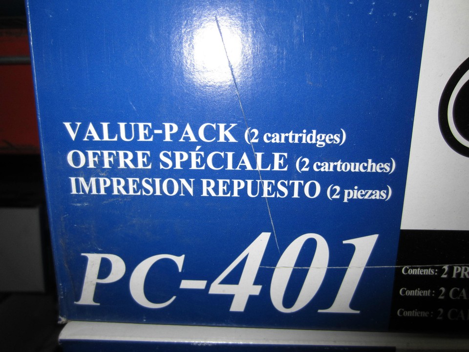 GENUINE NEW BROTHER PC-401 TONER CARTRIDGES VALUE PACK 2 CARTRIDGES ...