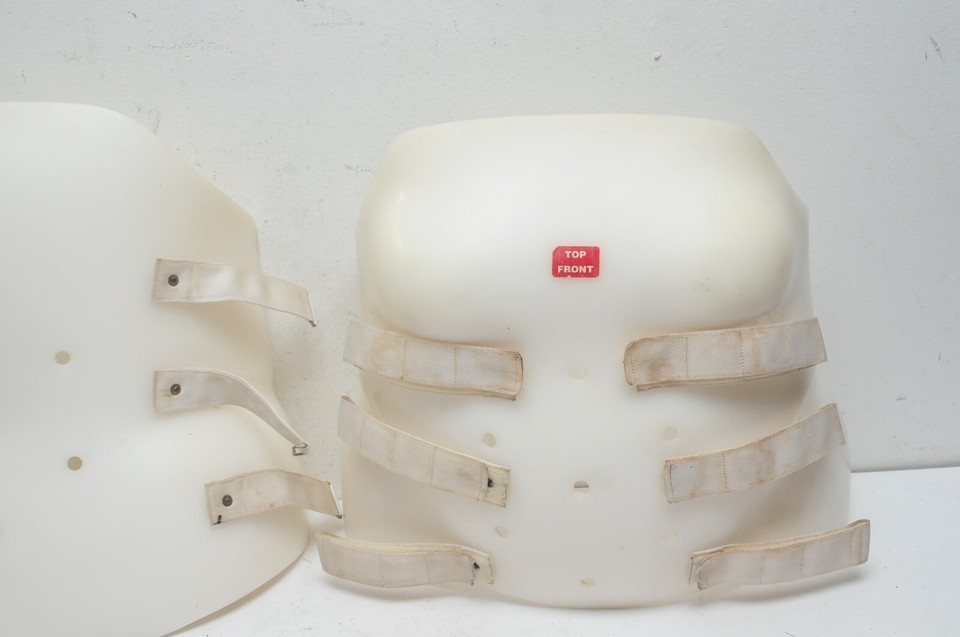 Clamshell Back Brace Orthosis Scoliosis Kyphosis Overlap White | eBay