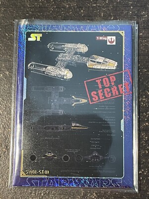 Y-Wing Top Secret Blueprint Card Disney Star Wars Prerelease SW01-ST01 ...