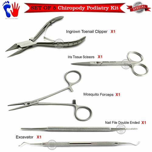 Toenail Clipper Nippers Nail Puller Forceps Manicure Pedicure Podiatry ...