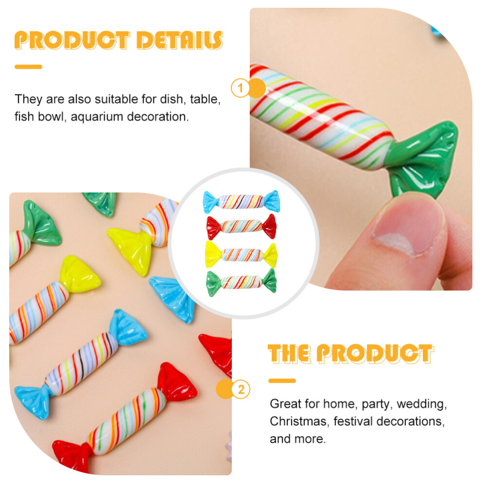 4pcs fake glass candy wedding table scatter wedding candy decoration ...