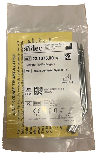 ADEC Dental Air Water Syringe Tip BRAND NEW! TWO PACK!! 23.1075.00 | eBay