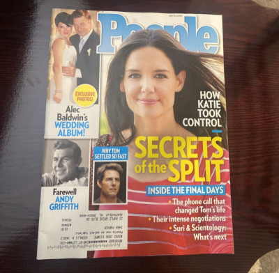 PEOPLE MAGAZINE July 23, 2012 KATIE & TOM CRUISE ALEC BALDWIN ANDY ...