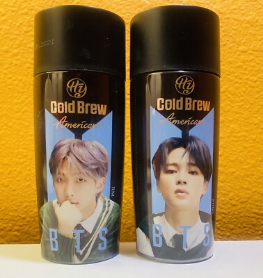 BTS COLD BREW Americano Empty bottles RM & JIMIN Set | eBay