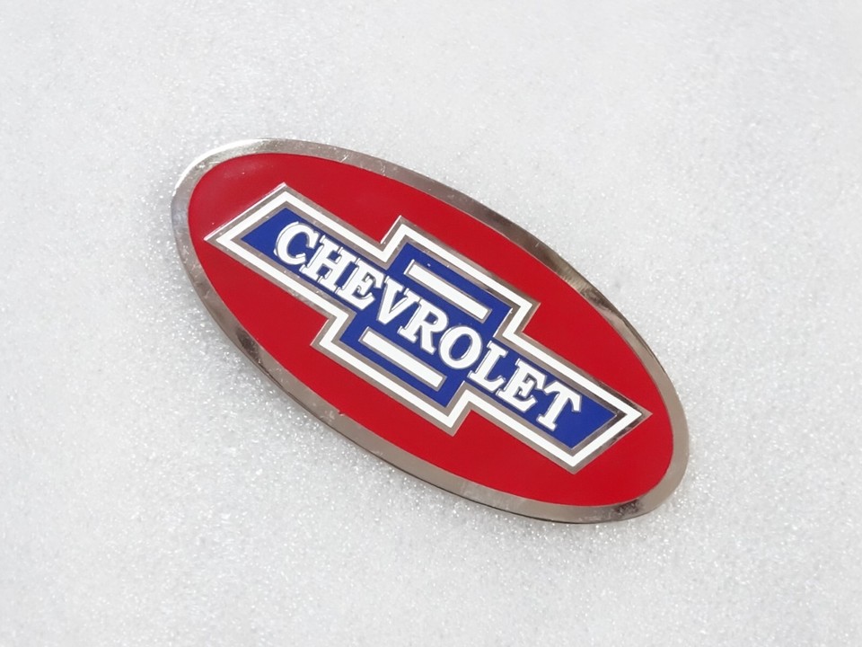 Chevrolet Chevy Radiator Grill Emblem Badge Steel 1928 #18D4 | eBay UK
