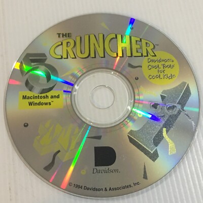 The Cruncher PC CD-Rom Ages 8+ years Disc Only | eBay