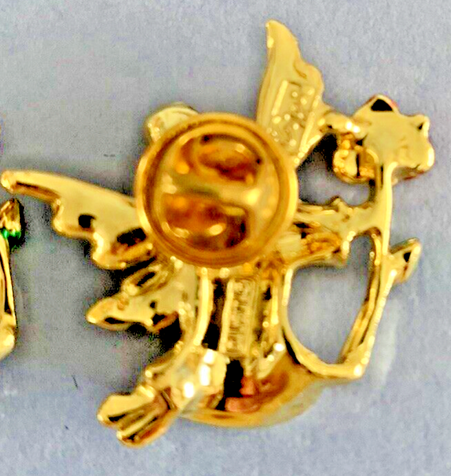 GIUSTI ANGEL PIN. VINTAGE. GOLD TONED. PRE-OWNED. | eBay UK