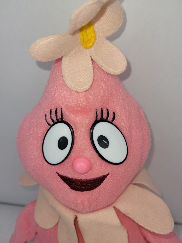 Yo GABBA GABBA! Foofa Pink Plush Backpack Stuffed Bag Zip Purse 18" | eBay