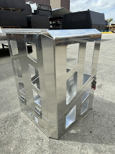 Aluminium 9kg Gas Bottle Holder + Lockable Lid, For Canopy, Toolbox ...