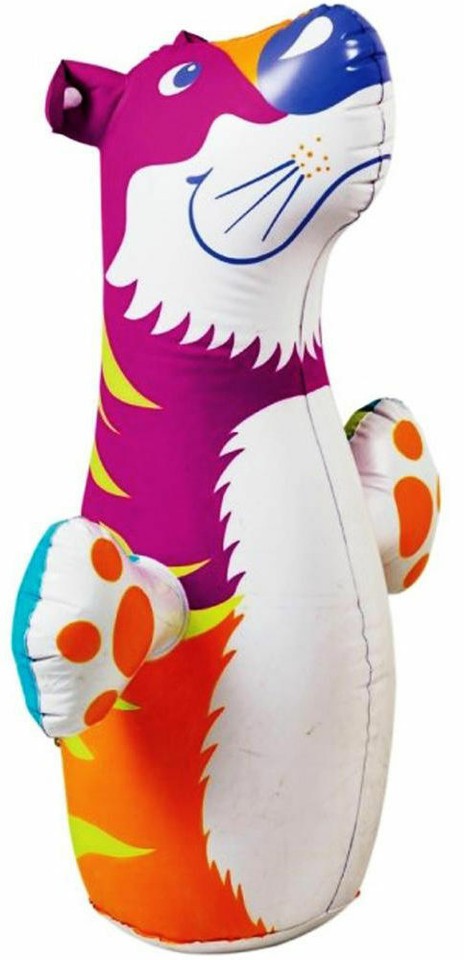 INTEX 3D Bop Bag Pink Tiger - Inflatable Blow Up Punching Bag Toy Gift ...
