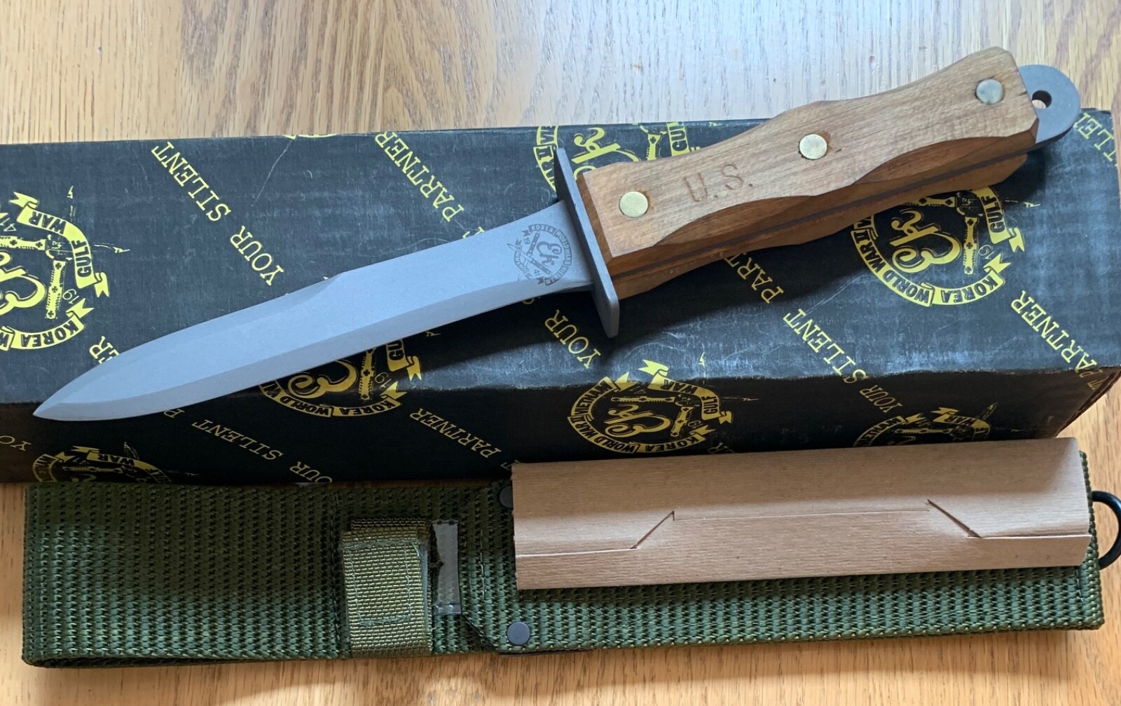 EK BLACK JACK WOOD COMMANDO KNIFE NEVER USED IN BOX N9 | eBay