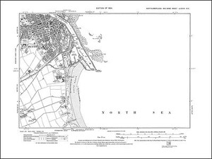 Old map of Blyth, Northumberland in 1924: 78NE repro | eBay