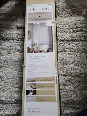 Allen + Roth Room Darkening Cordless Faux Wood Blind | eBay