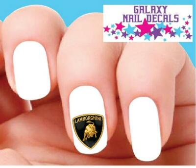 Waterslide Nail Decals - Set of 20 Lamborghini Assorted | eBay