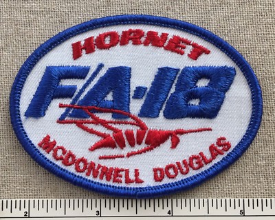 US Navy McDonnell Douglas FA-18 HORNET Carrier Fighter Aircraft PATCH ...