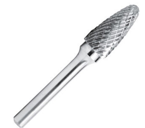 3/8" x 3/4" 1/4" Shank Dia SF-3 Round Nose Tree Double Cut Carbide Burr ...