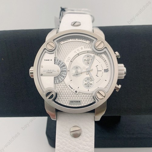 Diesel DZ7265 Little Daddy Chronograph White Band Fashion Casual Men's ...