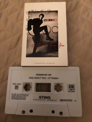 Sting - Mad About You, Tempted Cassette Single, 2 Songs, A&M 1580 Rare ...