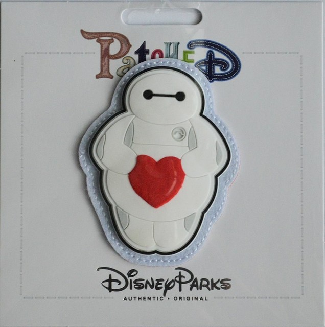 Disney Parks PATCHED Baymax Heart Big Hero 6 Patch Puffy Adhesive for ...