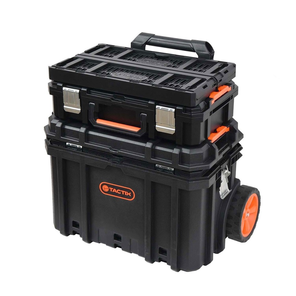 TACTIX 4-in-1 Rolling Tool Box System | eBay