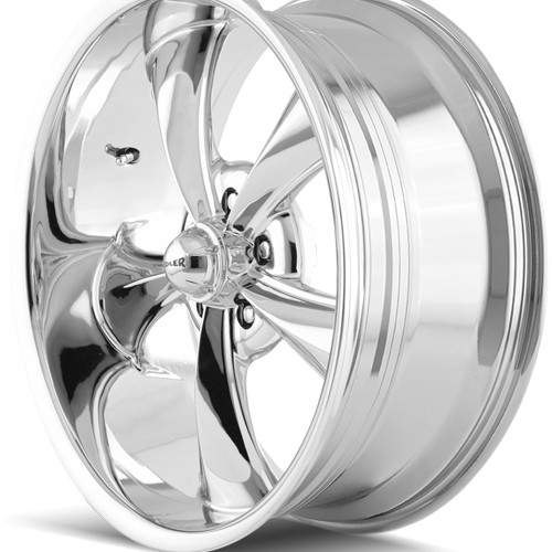 (Set of 4) Staggered Ridler 695 20x8.5,20x10 5x4.75" +0mm Chrome Wheels ...