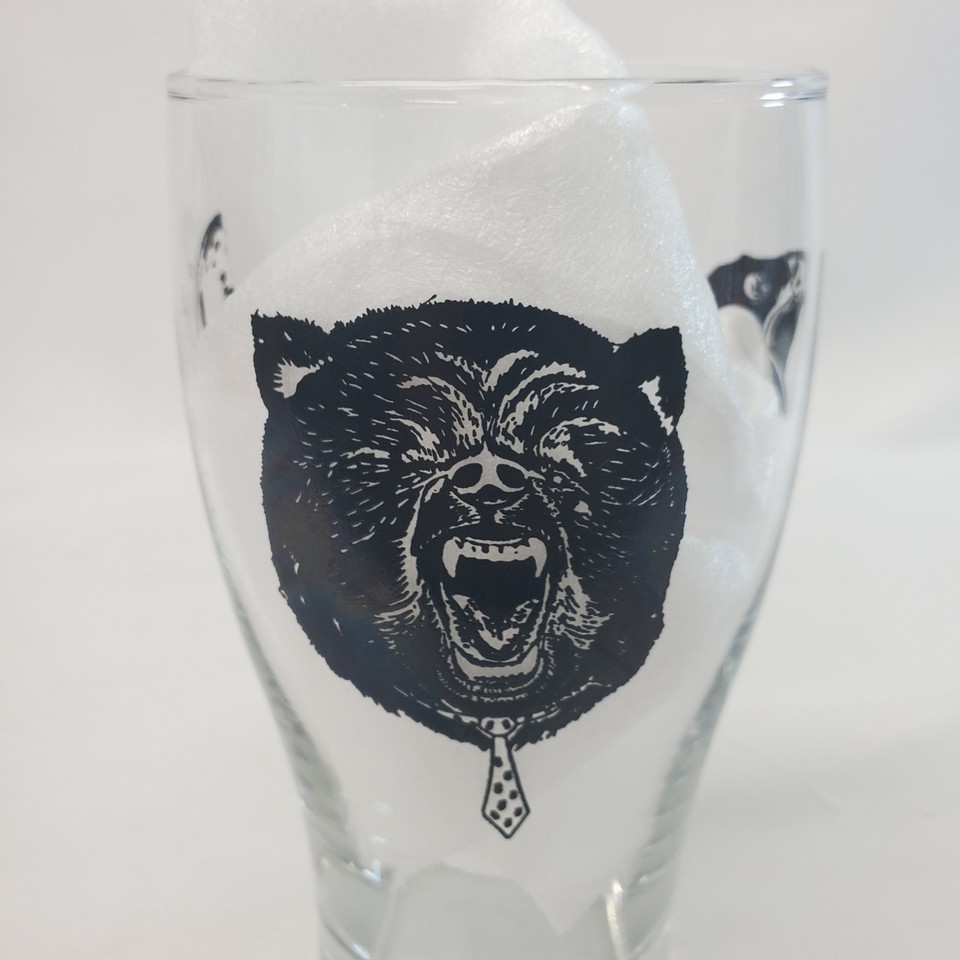 Monday Night Brewing Beer Glassware Pint Wolf Beer Raven | eBay