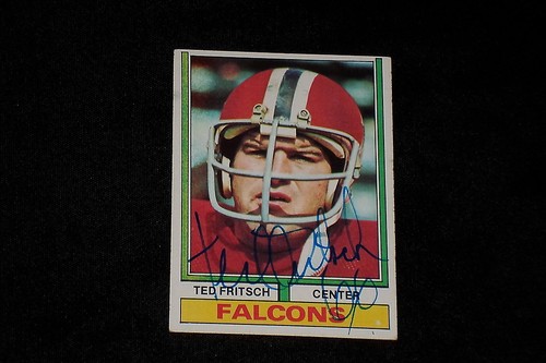 TED FRITSCH 1974 TOPPS SIGNED AUTOGRAPHED CARD #81 FALCONS | eBay