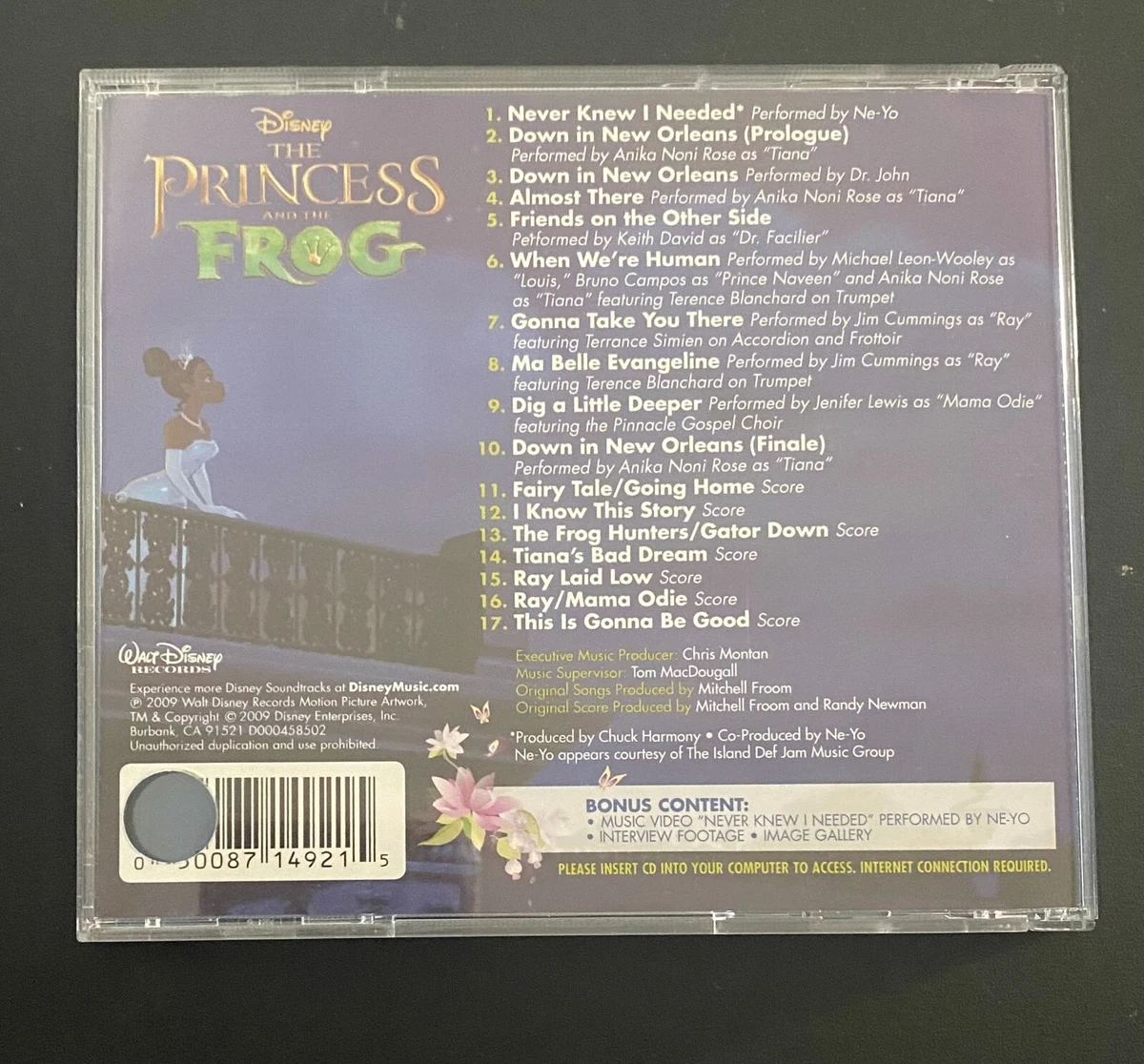 Princess And The Frog Songs