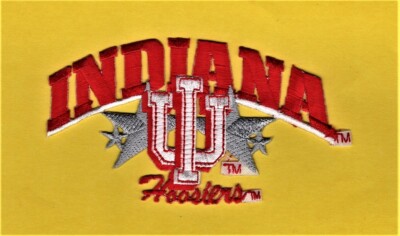 INDIANA HOOSIERS EMBROIDERED COLLEGE TEAM PATCH | eBay