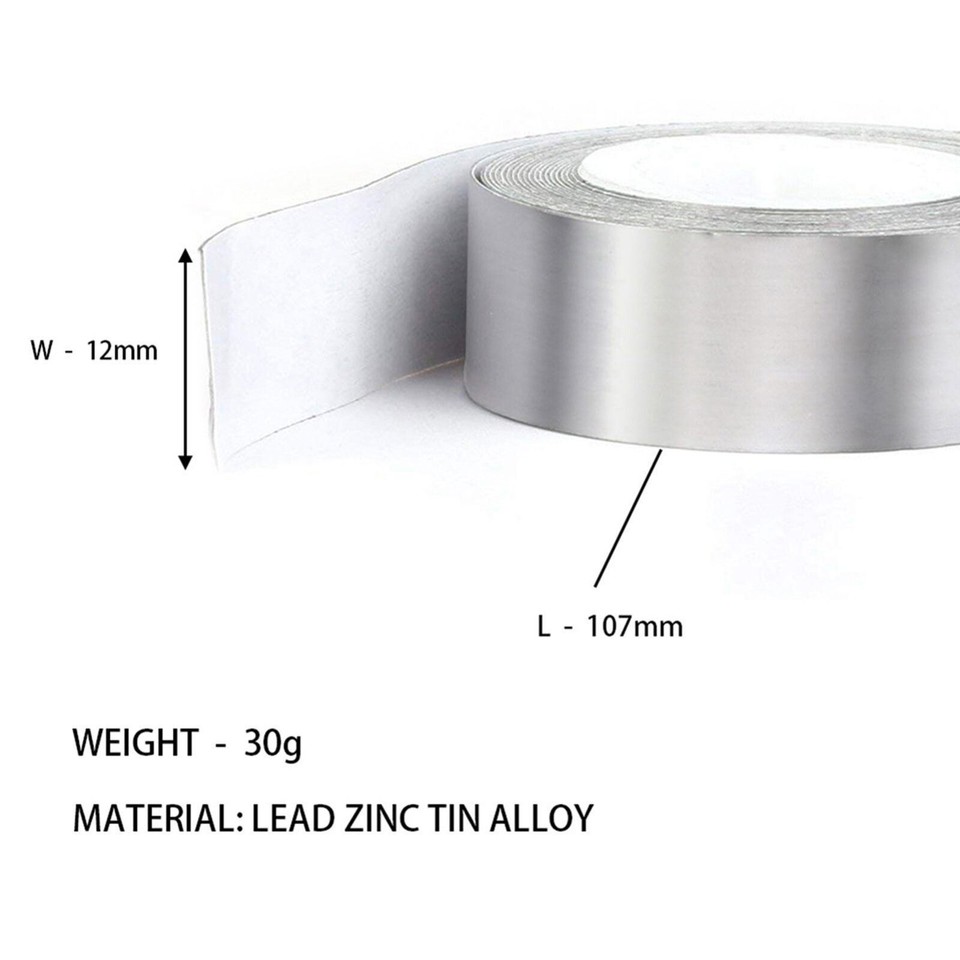 2Pcs Golf club lead tape Roll (1m) for golfer Tennis High Density Lead ...