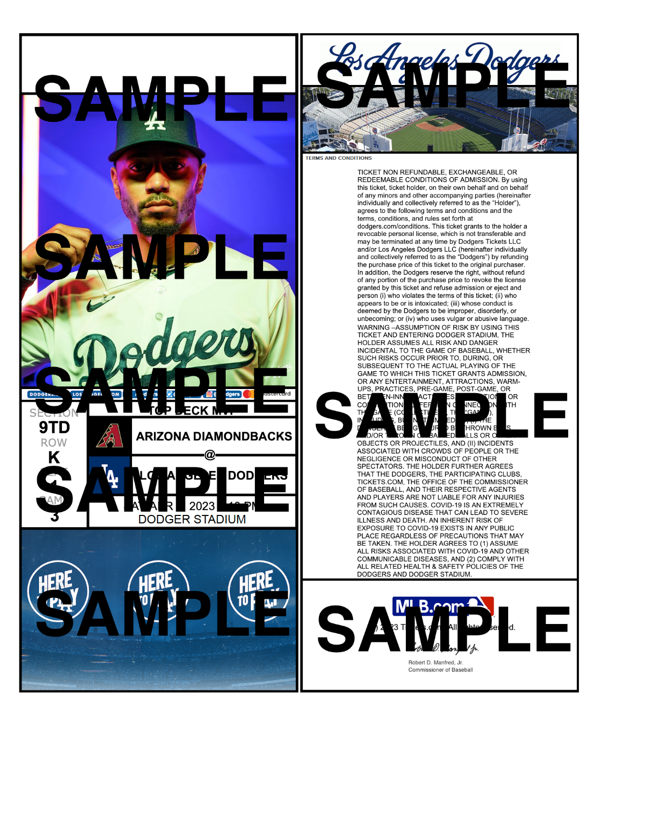2023 Los Angeles Dodgers PDF tickets | eBay