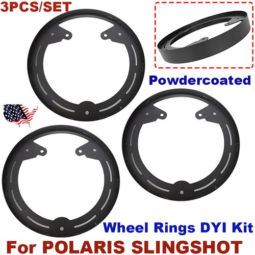 For POLARIS SLINGSHOT LED's RAW Aluminum Wheel Rings DYI Kit ...