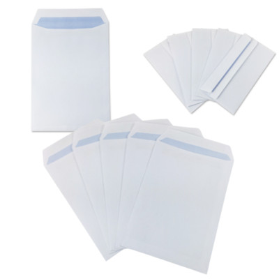 WHITE PAPER ENVELOPES A6/A5/A4/DL *ANY QTY* PLAIN SELF SEALING OFFICE ...