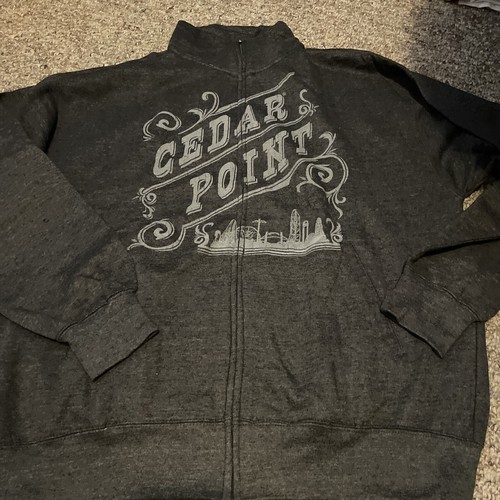 cedar point sandusky ohio adult 2XL XXL zipper sweatshirt top thrill ...