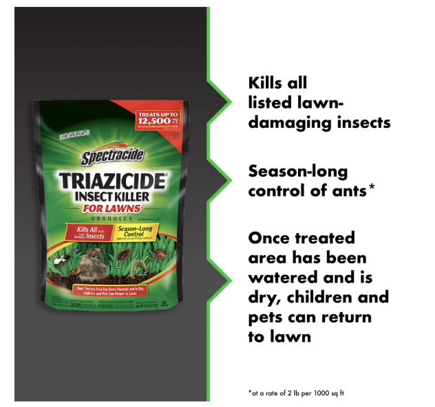 Spectracide Triazicide Insect Killer for Lawns Granules, 10 Lb Bag ...
