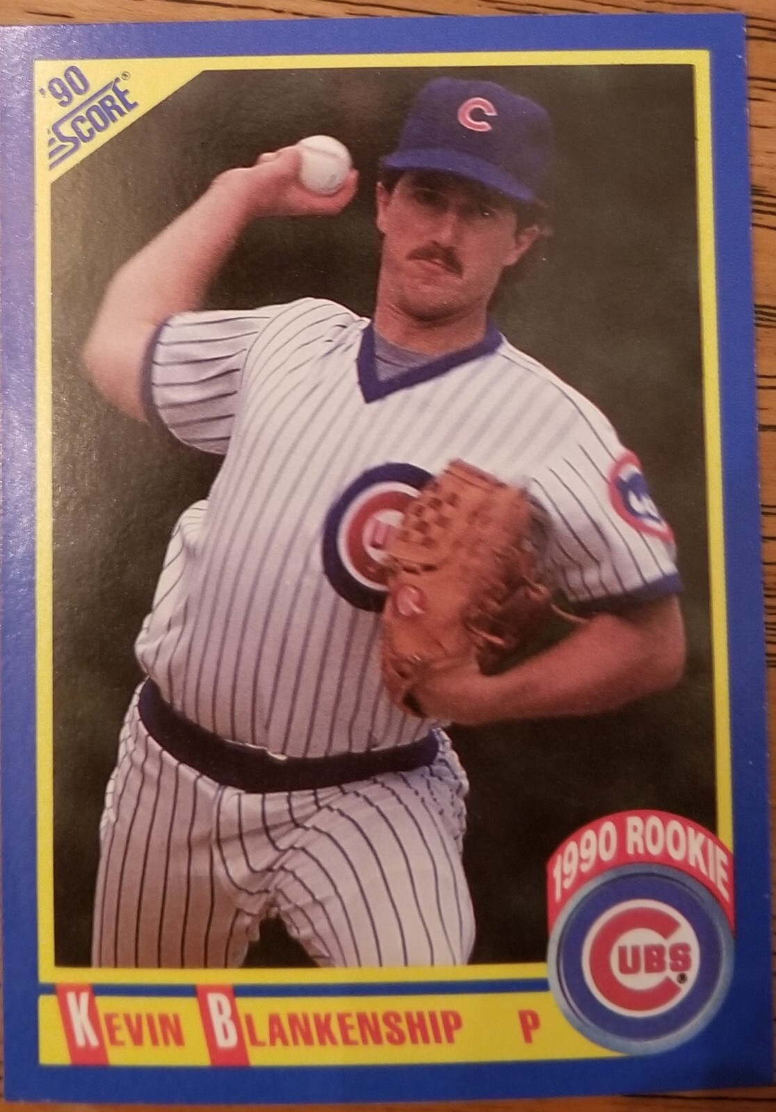 Kevin Blankenship Chicago Cubs 1990 Score Baseball Card #646 ROOKIE MT ...