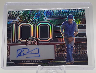 2022 Leaf Metal Baseball Kevin Parada Auto Top 100 Peacock 1/1! | eBay