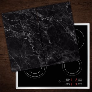 Glass Worktop Saver Ceramic Induction Hob Protector Cover Black marble ...