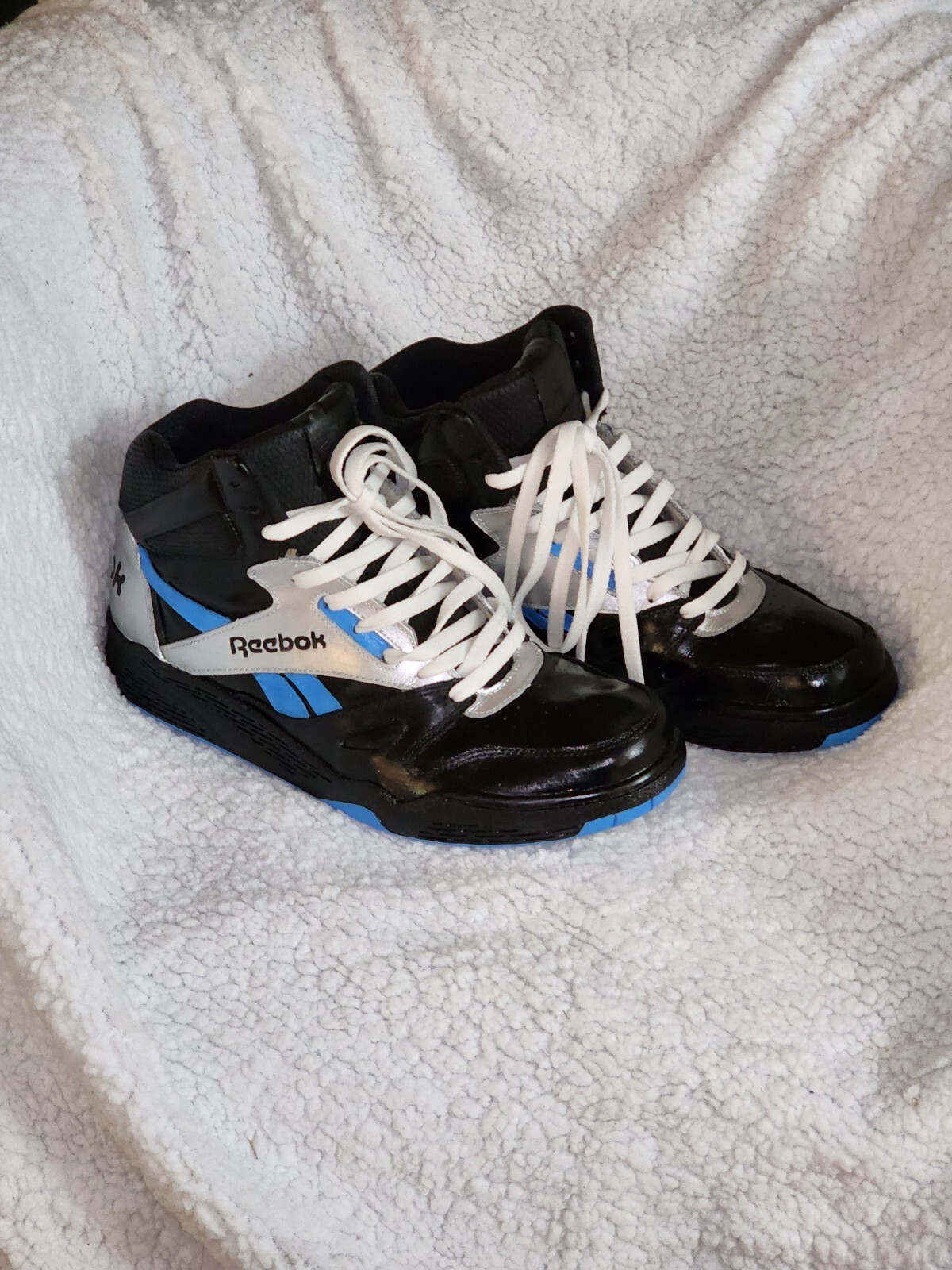 Mens 12 Reebok Classic Royal Basketball Custom Hand P… - Gem