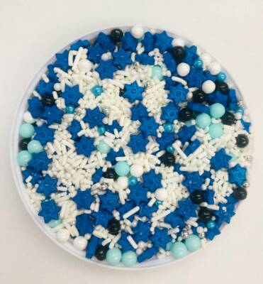 Sparkle Star of David Mix Jewish Confetti Edible Sprinkles- U Pick ...
