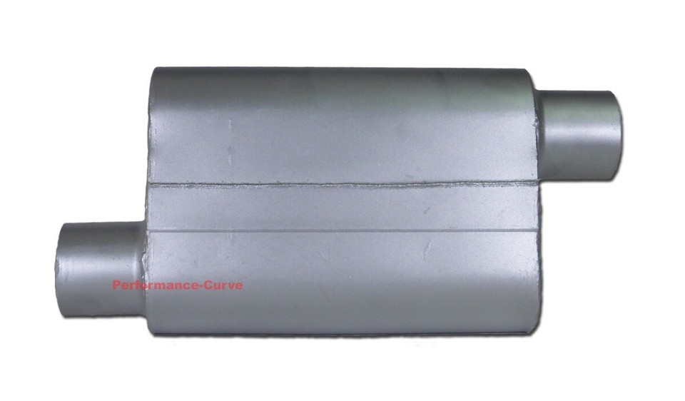 2 Chamber Performance Exhaust Muffler FULL BOAR Offset / Offset - 3 ...