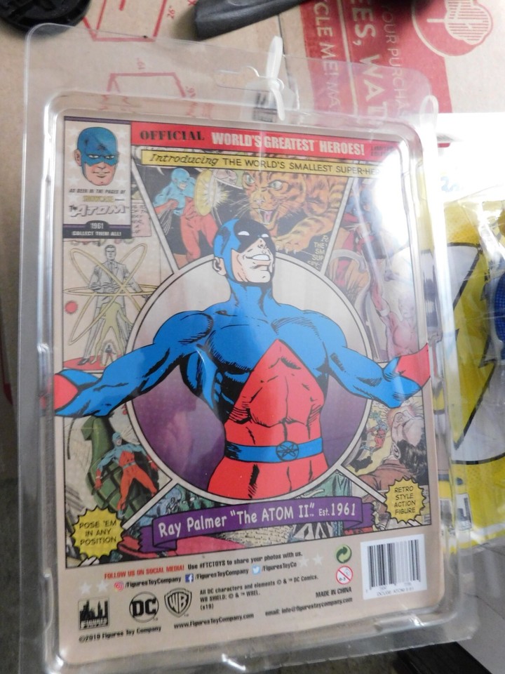 DC Comics FTC Mego Scale 8" Action Figures MIP Justice League Atom ...