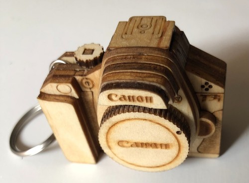 Wooden Miniature Model Canon T3i Replica Camera Keychain | eBay