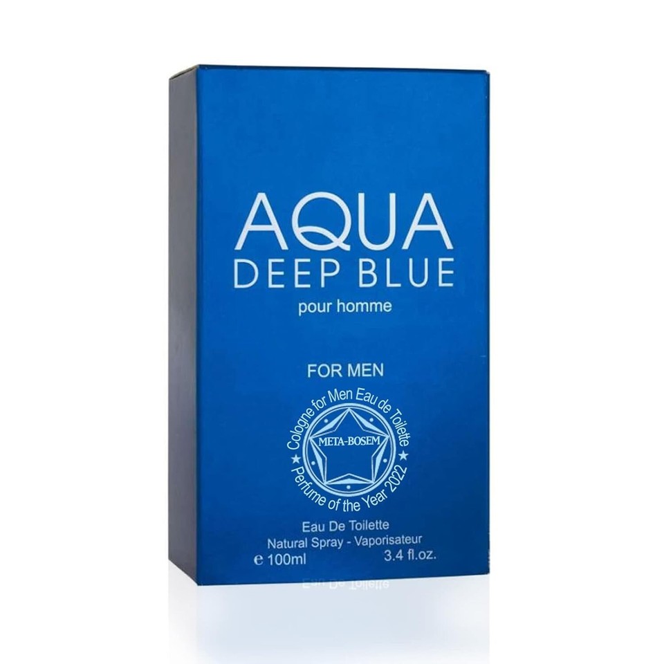 Aqua Deep Blue Eau de Toilette Spray 3.4 OZ New Men's Cologne | eBay