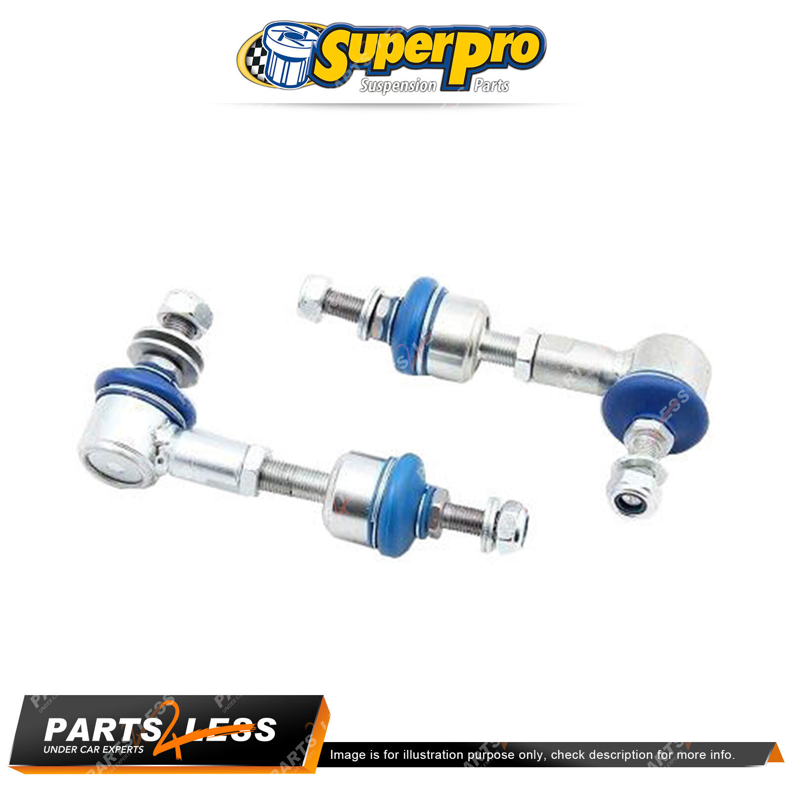 Superpro Polyurethane Rear Sway Bar Link Kit Heavy Duty Adjustable ...