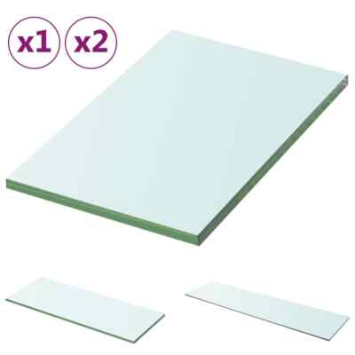 1/2x Shelves Panel Glass Clear Sheet Shelf Panel Ledge Multi Sizes ...