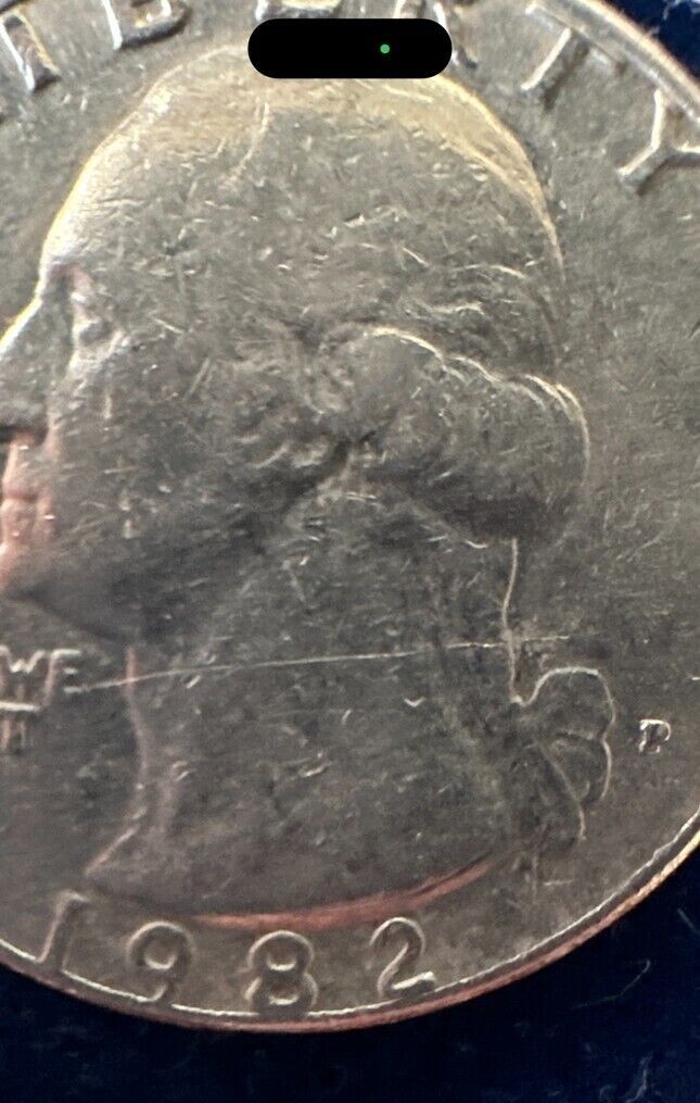 1982-P Washington Quarter Multiple Errors - filled in mint mark, date ...